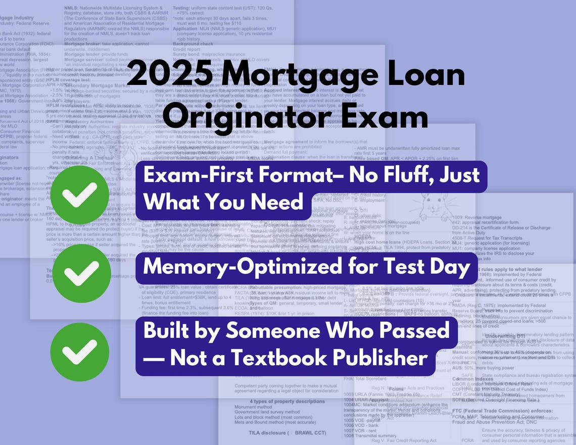 2025 SAFE Act MLO Study Notes: Ace Your NMLS Exam With Our ...