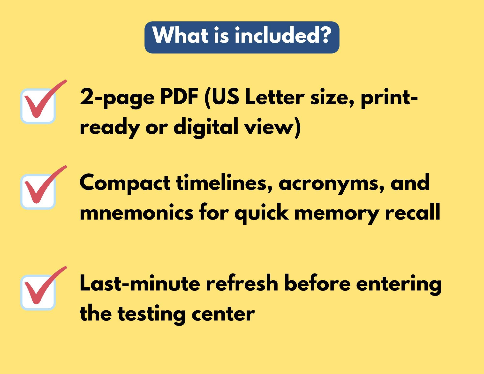 SAFE MLO Exam Cheatsheet PDF – 2-page Printable Study Guide for Last ...