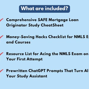 2025 the NMLS Exam Prep Collection: Cheat Sheet, Checklist, Resource List, and Chatgpt Prompts ...