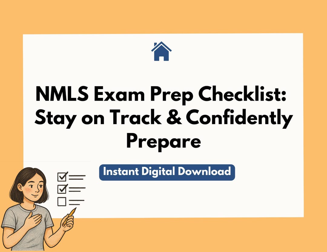 2025 NMLS Exam Prep Checklist Google Sheet | Pre-filled MLO Study Prep ...