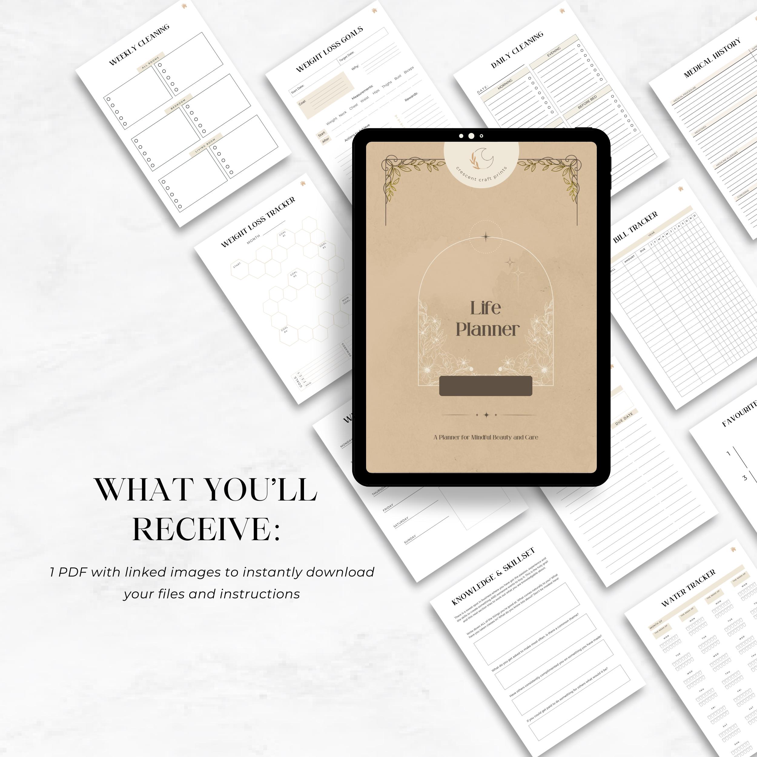 2025 Digital Life Planner, Undated Life Planner, Digital PDF ...