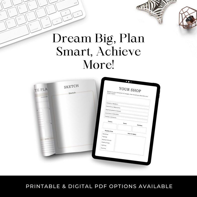Digital Small Business Planner, Printable Business Planner, Planner for ...