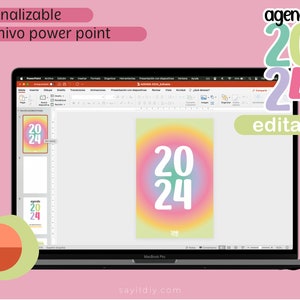 Agenda 2024 Editable in Power Point - Etsy