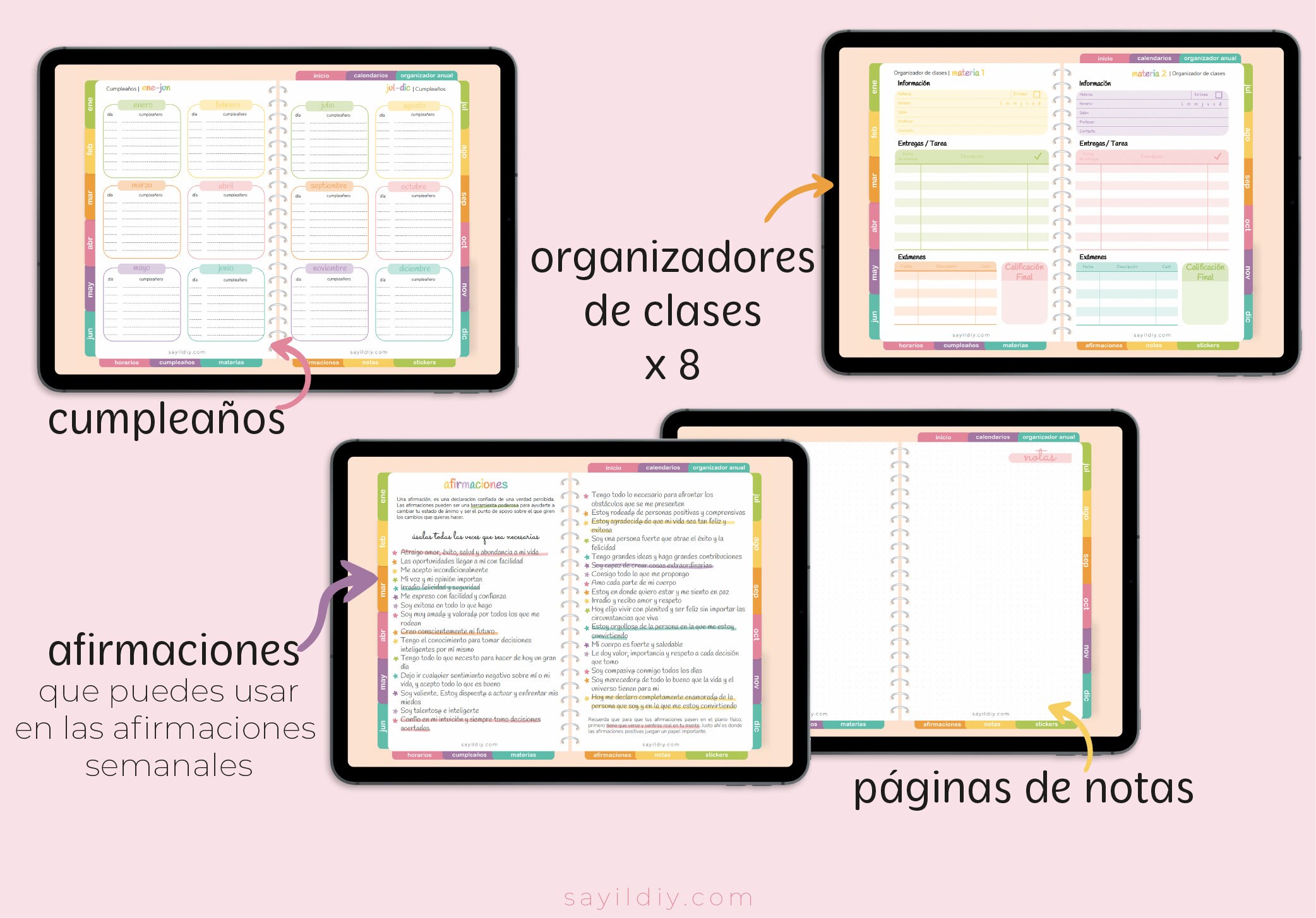 Agenda 23-24 DIGITAL PDF interactivo compatible con Goodnotes - Etsy México