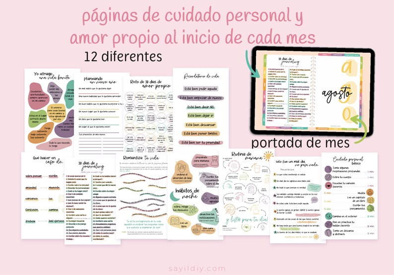 Agenda 23-24 DIGITAL PDF interactivo compatible con Goodnotes - Etsy México