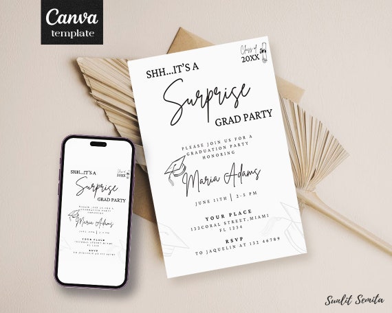 Graduation Party Invitation Wording Surprise