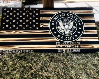 Us Army Wood Flag | Etsy