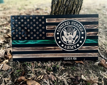 Us Army Wood Flag | Etsy