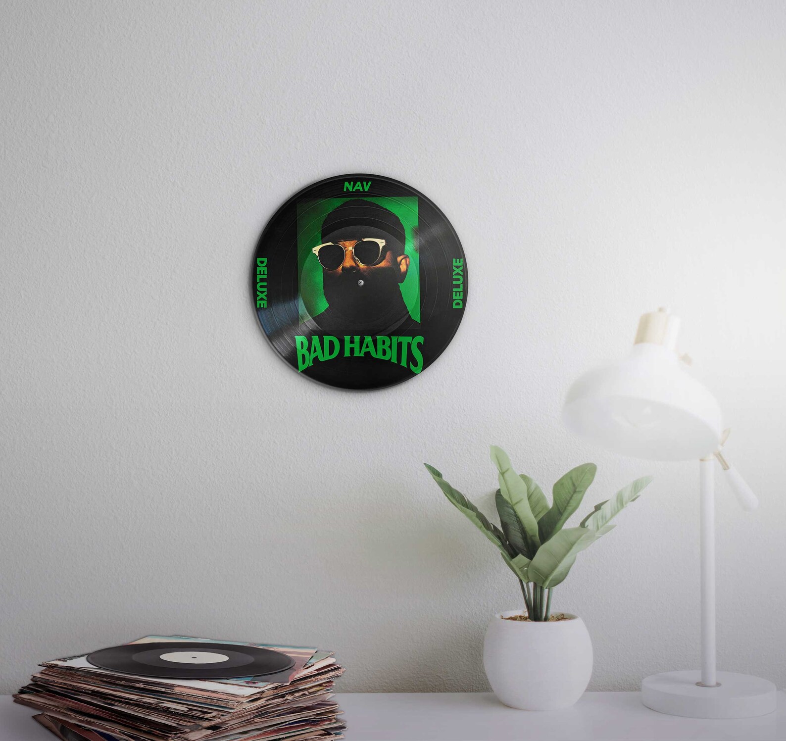 NAV Bad Habits deluxe Poster Printed on the Retro Vinyl Record Unique ...
