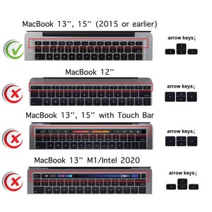 ANSI/US Layout Gradient Keyboard Decal Laptop Skin Vinyl for MacBook ...