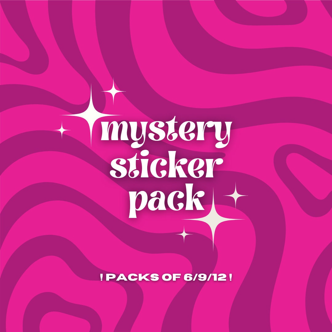 HUGE SALE Mystery Discontinued or Never Released Sticker Packs 6 Pack 9 ...