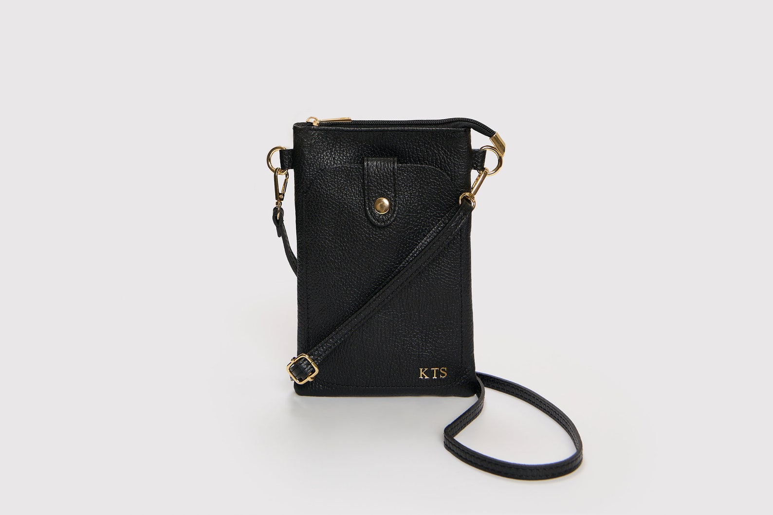 Personalized Leather Phone Bag, Various Colors - Etsy