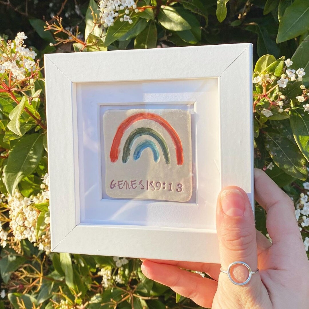 Ceramic Tile and Frame Genesis - Etsy