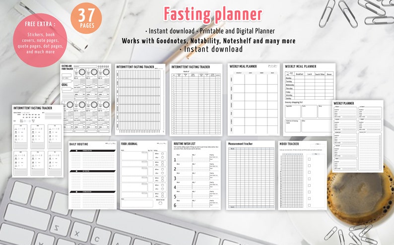 Intermittent Fasting Plan, Fasting Diet Plan, Diet Planner, Meal ...
