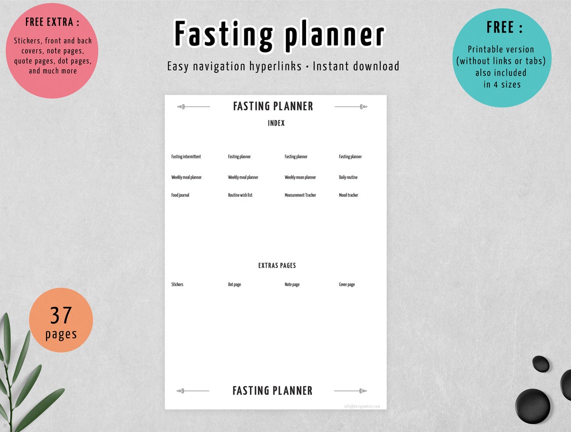 Intermittent Fasting Plan, Fasting Diet Plan, Diet Planner, Meal ...