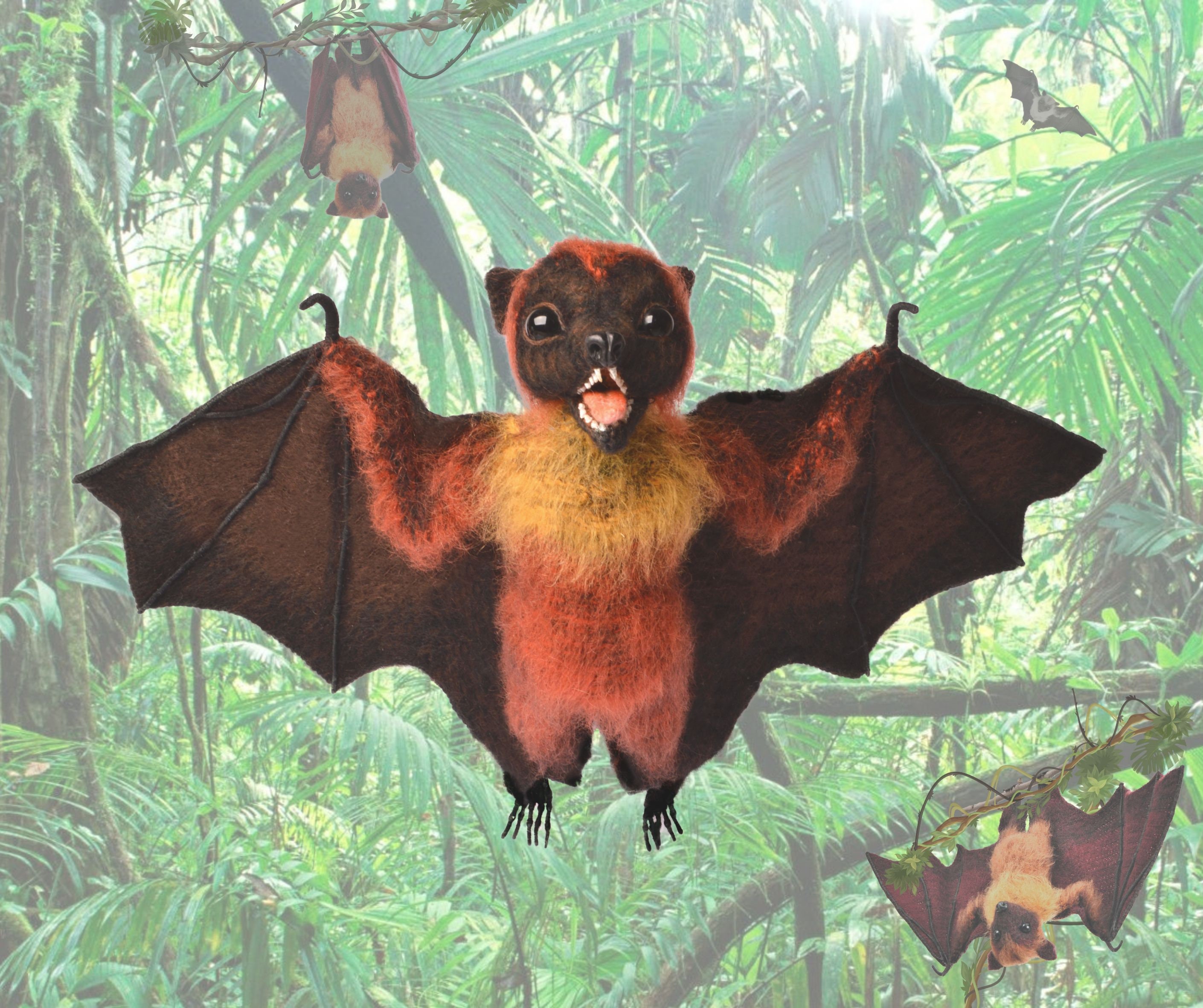 Malayan Flying Fox Face