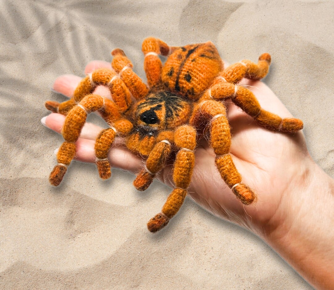 Crocheted Tarantula. Amigurumi Tarantula. Realistic Tarantula ...