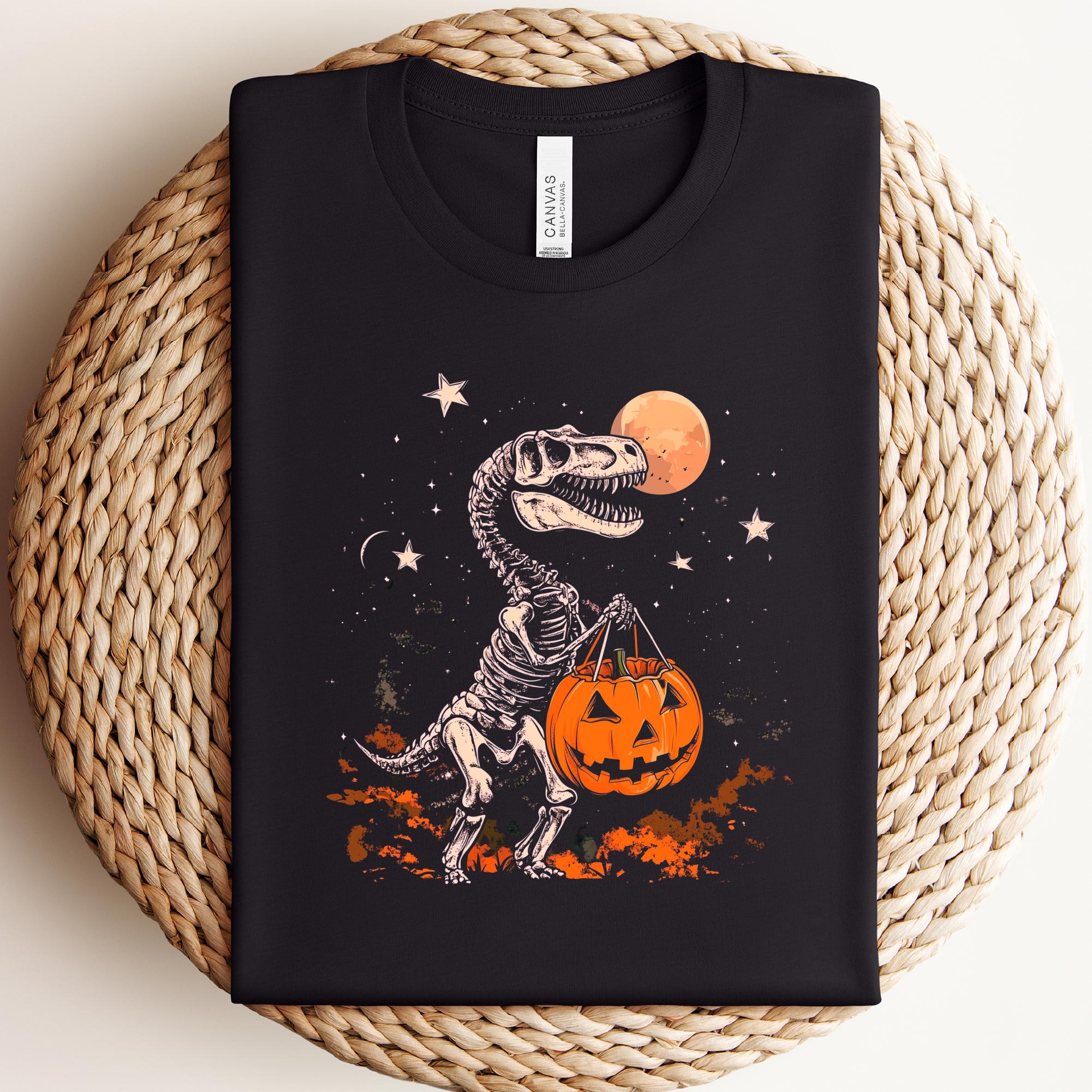 T Rex Dinosaur DTF Transfer, Halloween Iron on Transfers Design ...