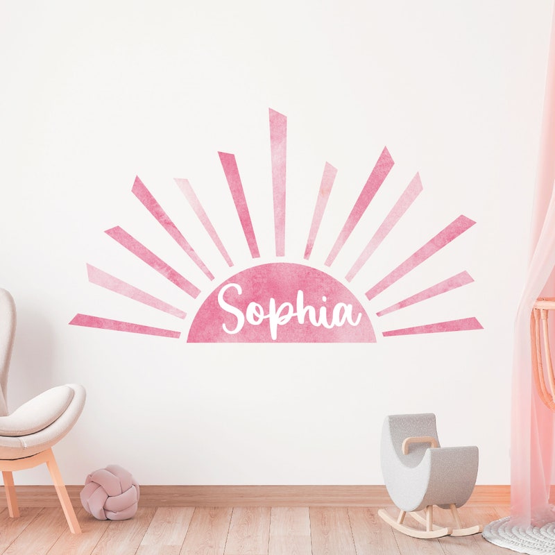 Half Sun Wall Decal - Etsy