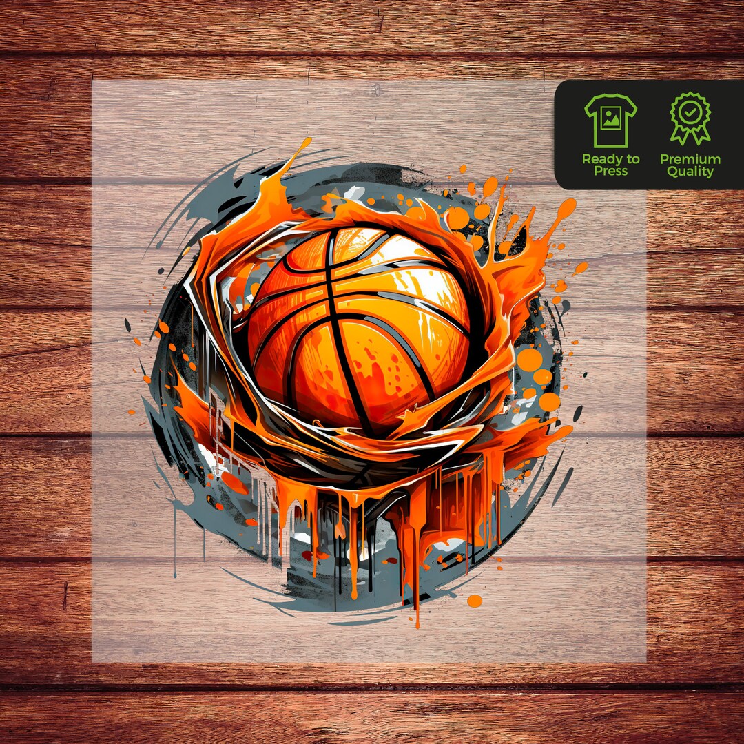 Basketball DTF Transfer - Sports Basketball Heat Transfer for T Shirts ...