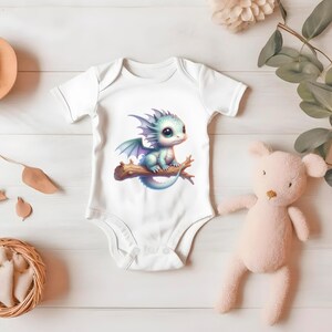 Fairytale Dragon DTF Transfer, Watercolor Ready-to-press Design for ...