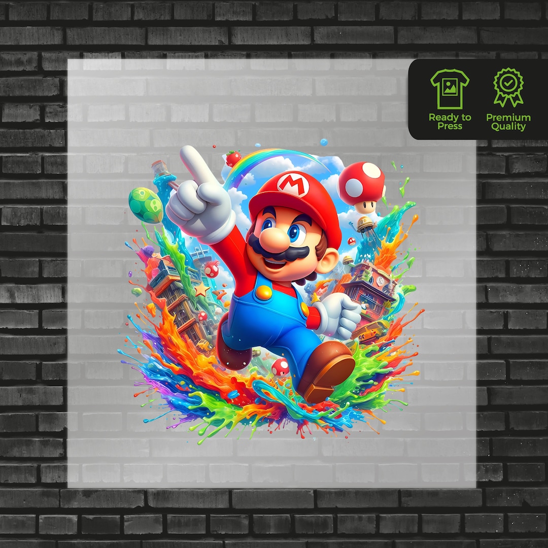 Game Movie DTF Transfer, Gaming Design, Ready to Press Graphic for Kids ...