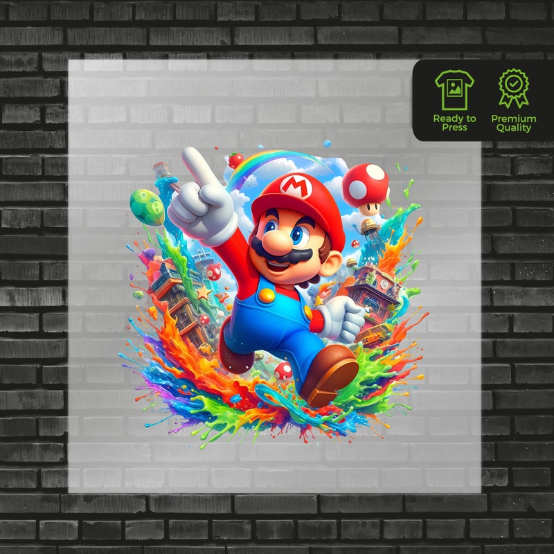 Super Mario Decal - Etsy
