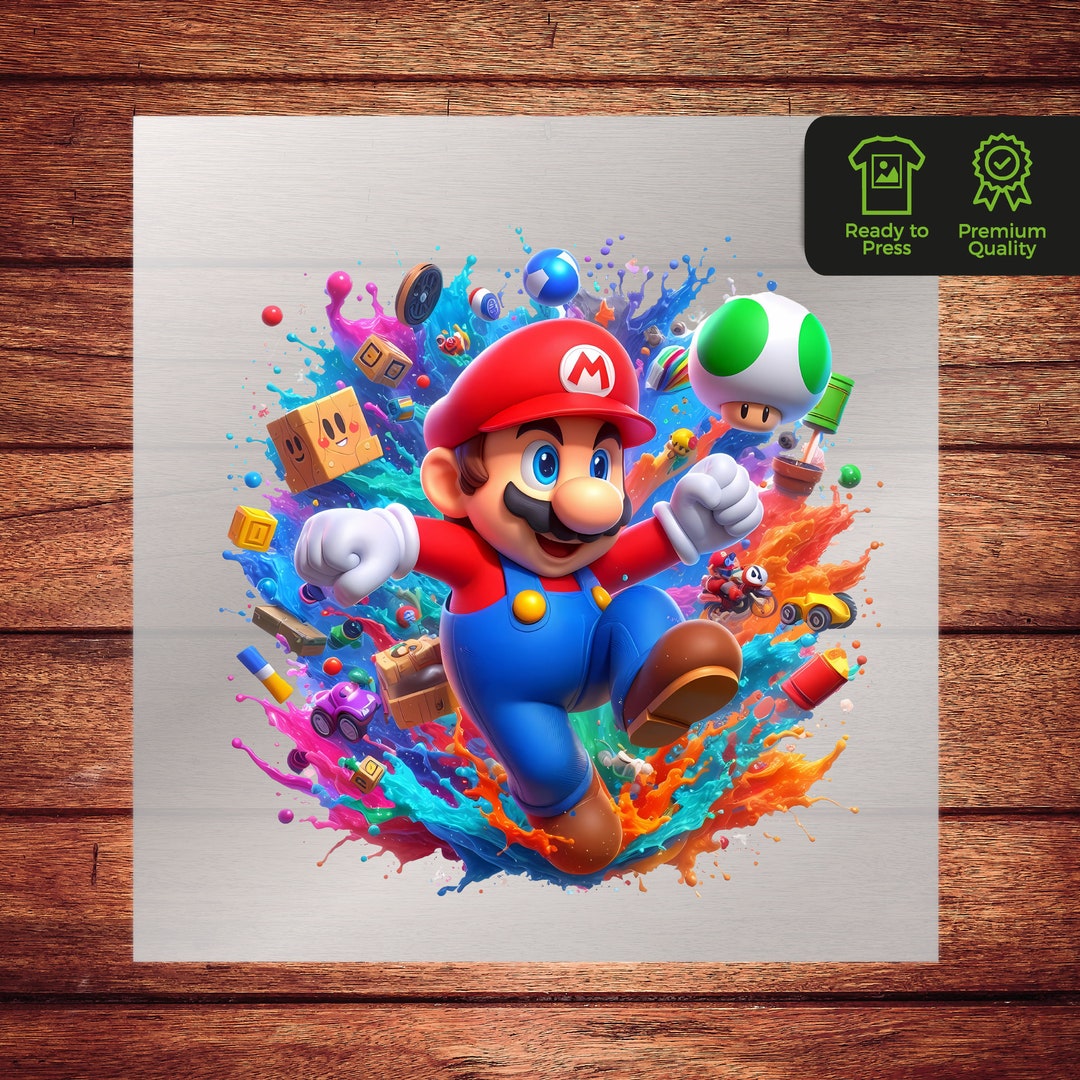 Game Movie DTF Transfer, Gaming Design, Ready to Press Graphic for Kids ...