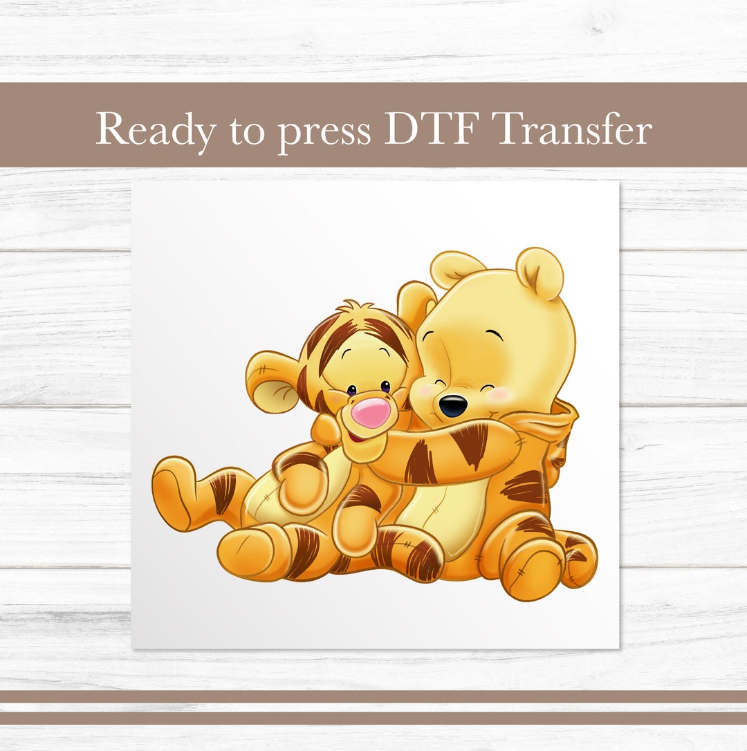 Cute Winnie and Tiger DTF Transfer - Theme Heat Transfer for T Shirts ...