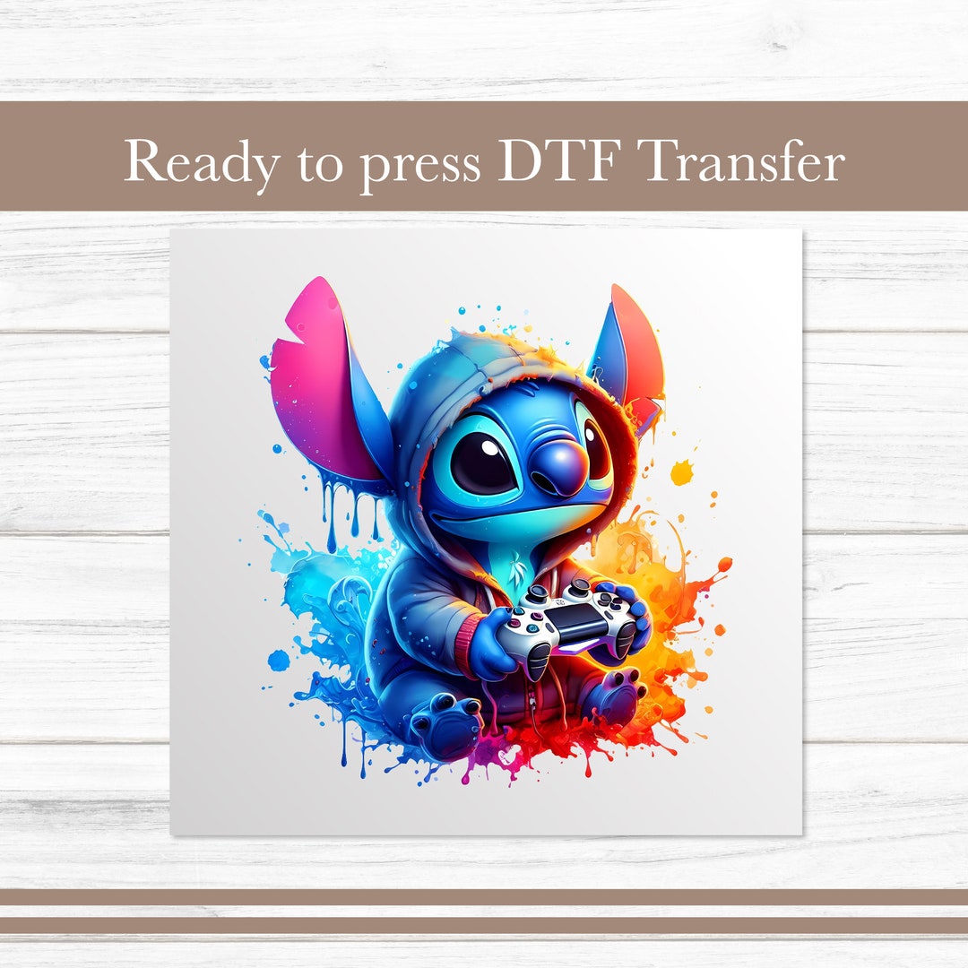 Hawaiian Movie DTF Transfer, Cute Gamer Design, Ready-to-press Graphic ...