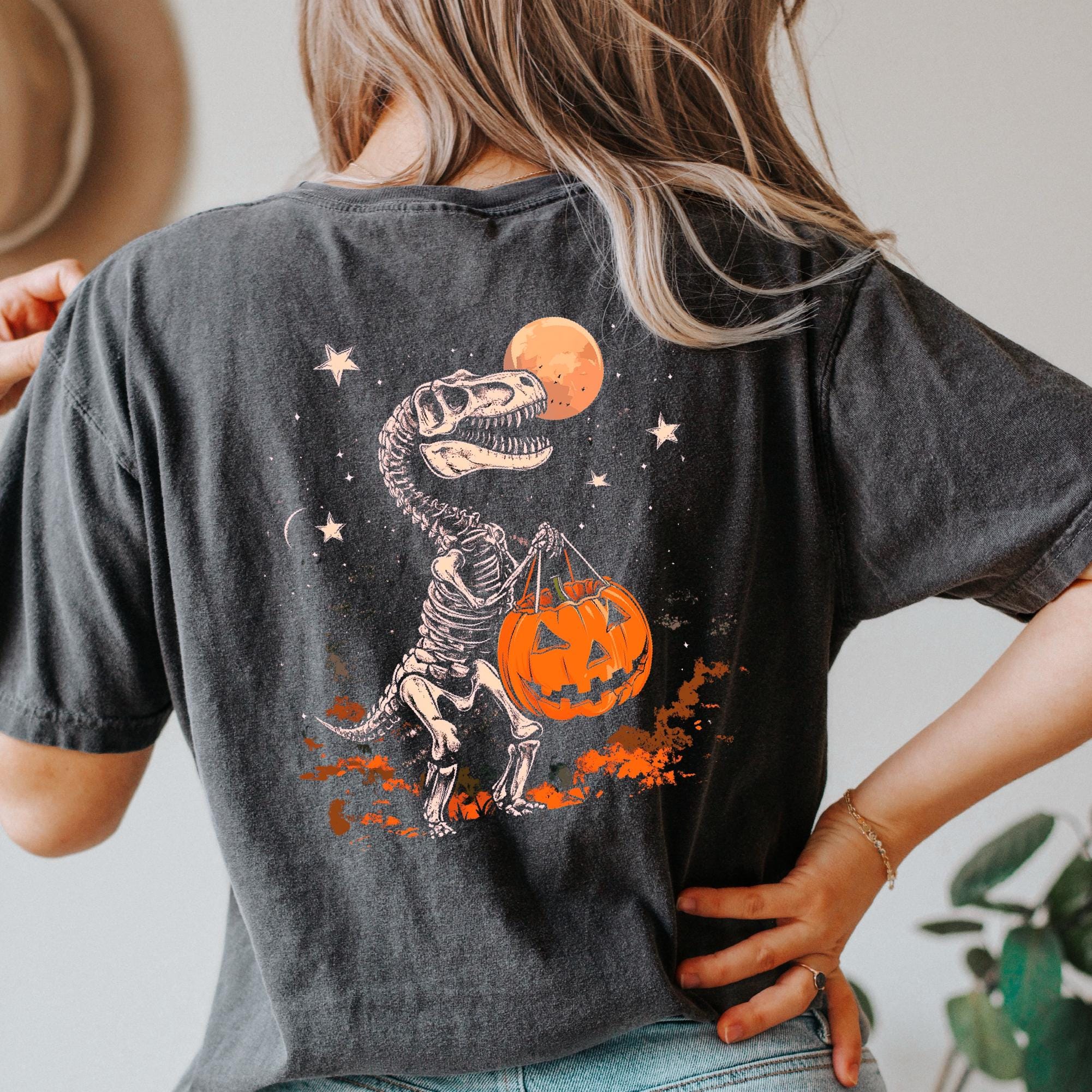 T Rex Dinosaur DTF Transfer, Halloween Iron on Transfers Design ...