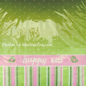 Happy Eid Shabby Zee Napkin pack of 16 USA Eid Party Decoration FAST ...