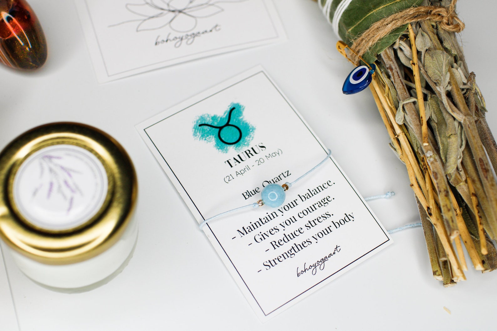 Taurus Sign Ritual Gift Box, Spiritual Gifts for Taurus Horoscope ...