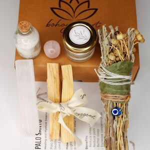 Energy Cleansing Set, Healing Crystal Set, Relaxation Ritual Box ...