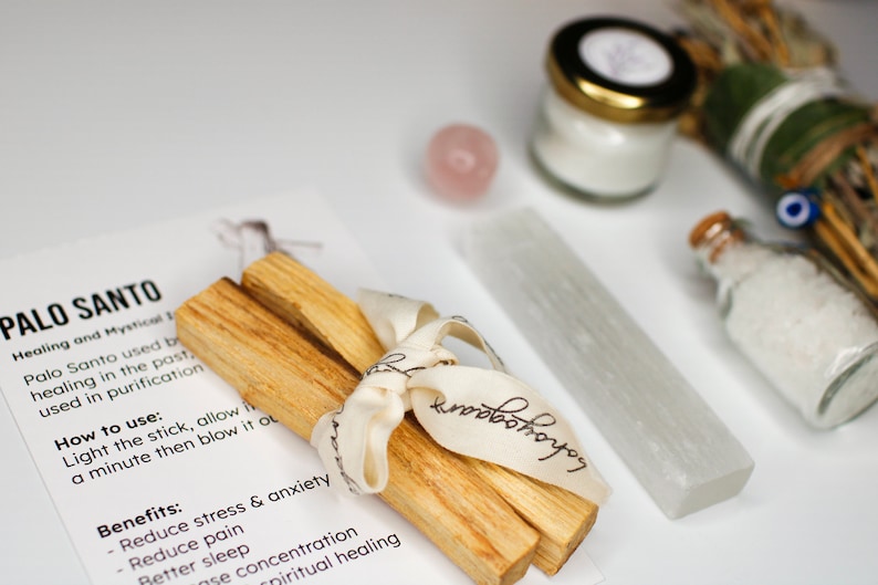 Energy Cleansing Set, Healing Crystal Set, Relaxation Ritual Box ...