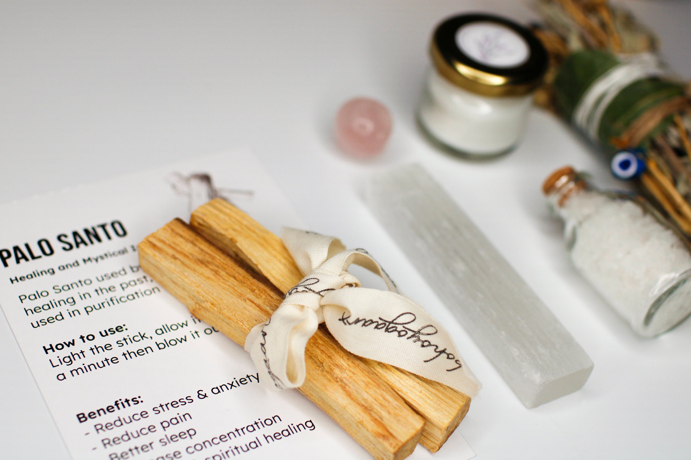 Energy Cleansing Set, Healing Crystal Set, Relaxation Ritual Box ...