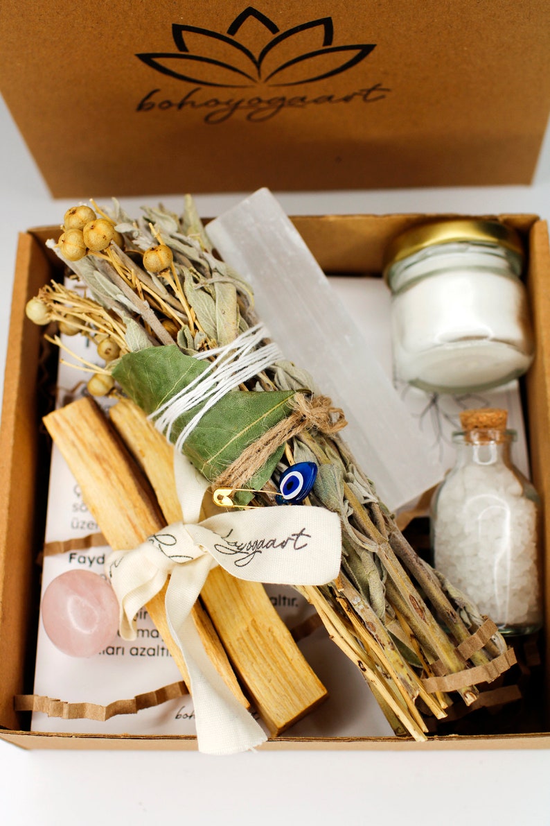 Energy Cleansing Set, Healing Crystal Set, Relaxation Ritual Box ...