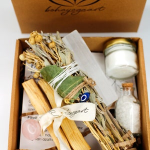 Energy Cleansing Set, Healing Crystal Set, Relaxation Ritual Box ...