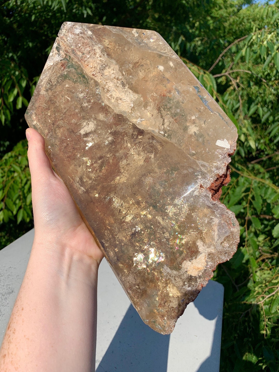 Rare Brazilian Citrine Slab Untreated Citrine - Solar Plexus Crown ...