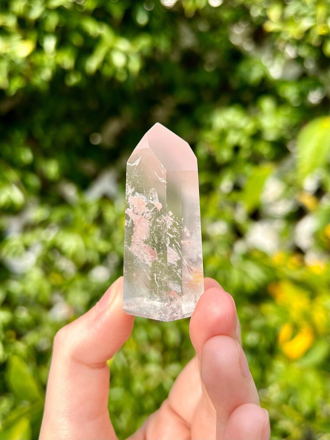 Pastel Pink Lithium Quartz Tower From Brazil - Third Eye Chakra Healing ...