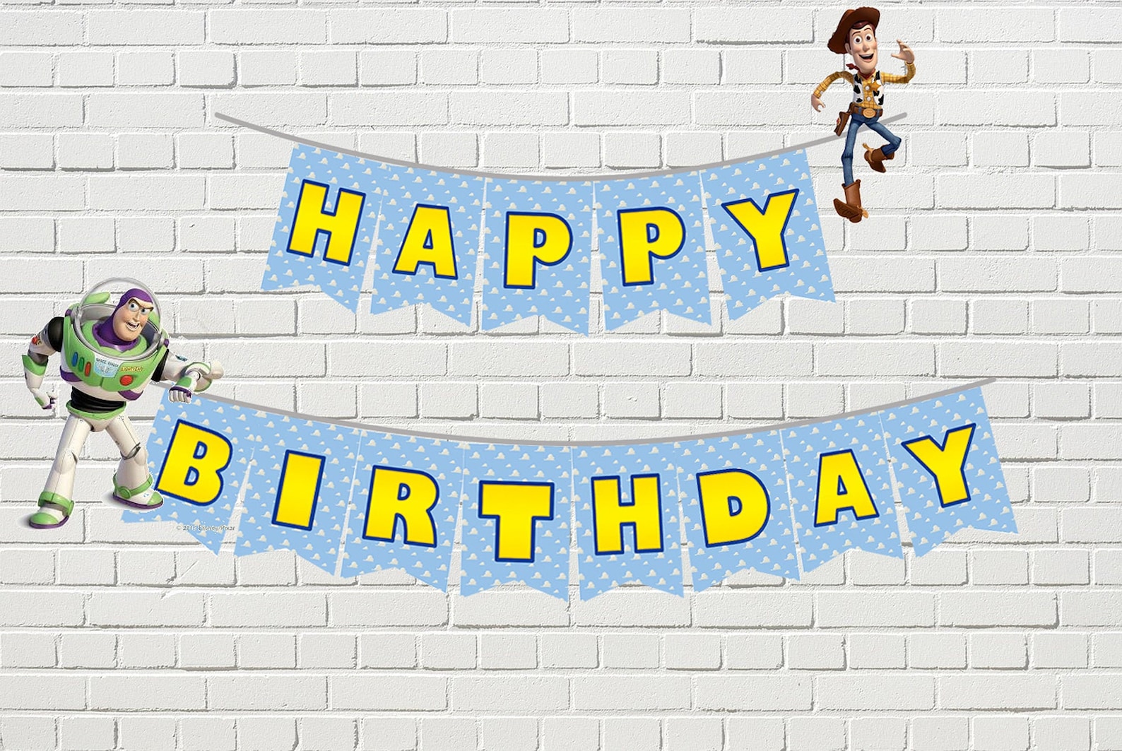 Toy Story Printable Banners, Toy Story Party Banner, Banner Alphabet A ...