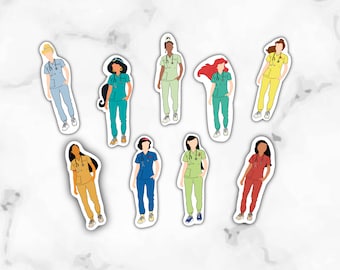 Nurse Sticker, Nurse Stickers for Laptop, RN Laptop Sticker, Nurse Gift ...
