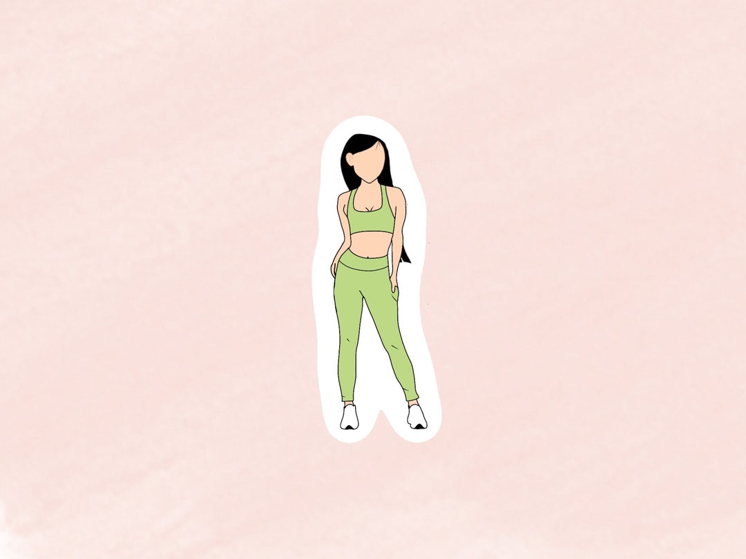 Mulan Workout Outfit Sticker, Gym Sticker, Milan Sticker, Princess ...