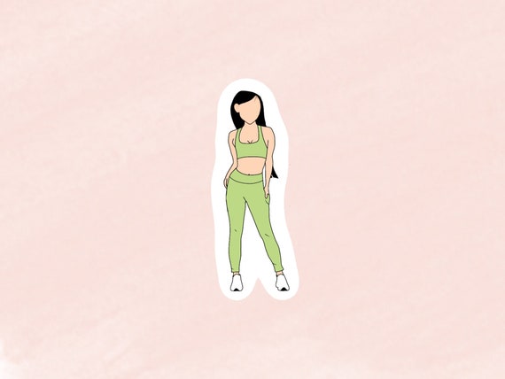 Mulan Workout Outfit Sticker Gym Sticker Milan Sticker - Etsy