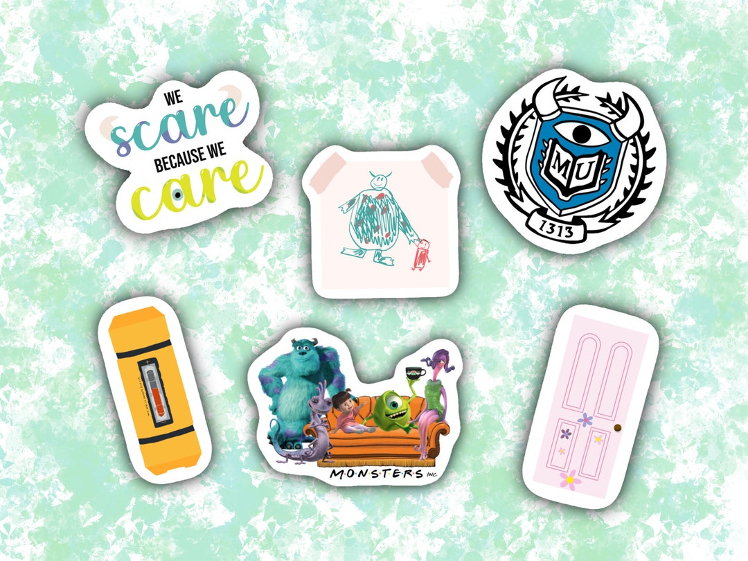 Monsters Inc. Sticker Bundle, Disney, Water Resistant - Etsy