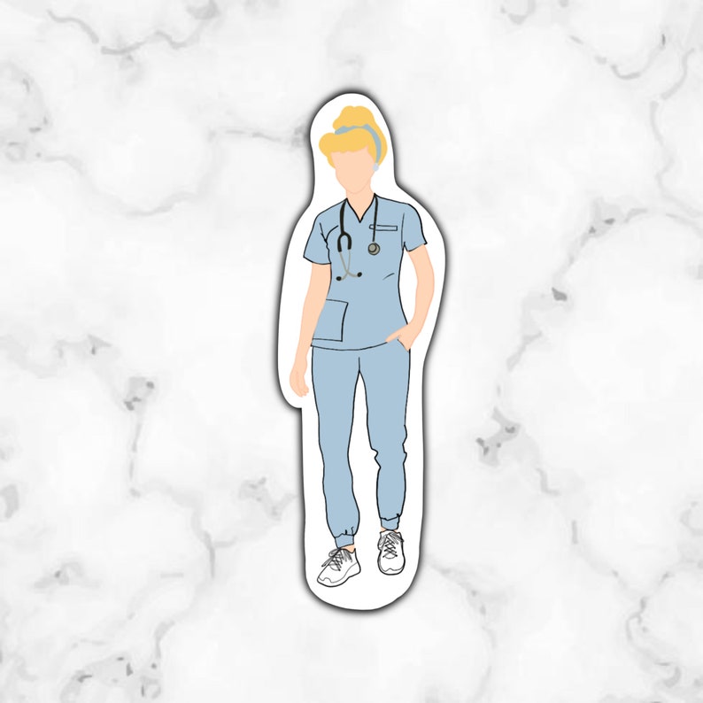 Princess Nurse Sticker Nursing Sticker Princess Sticker - Etsy