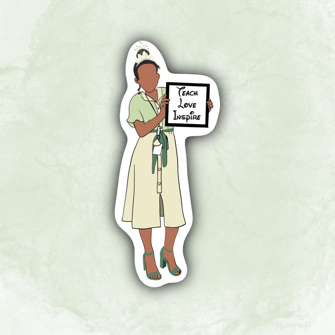 Teacher Tiana Sticker, Tiana Sticker, Teacher Sticker, Princess Sticker ...