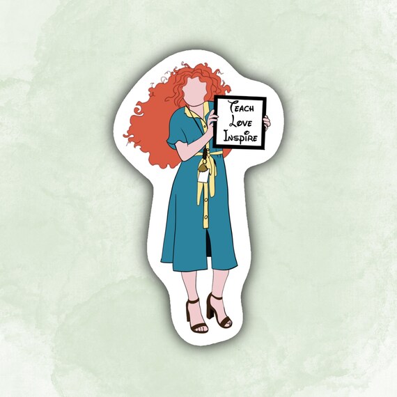 Teacher Merida Sticker Merida Sticker Teacher Sticker - Etsy