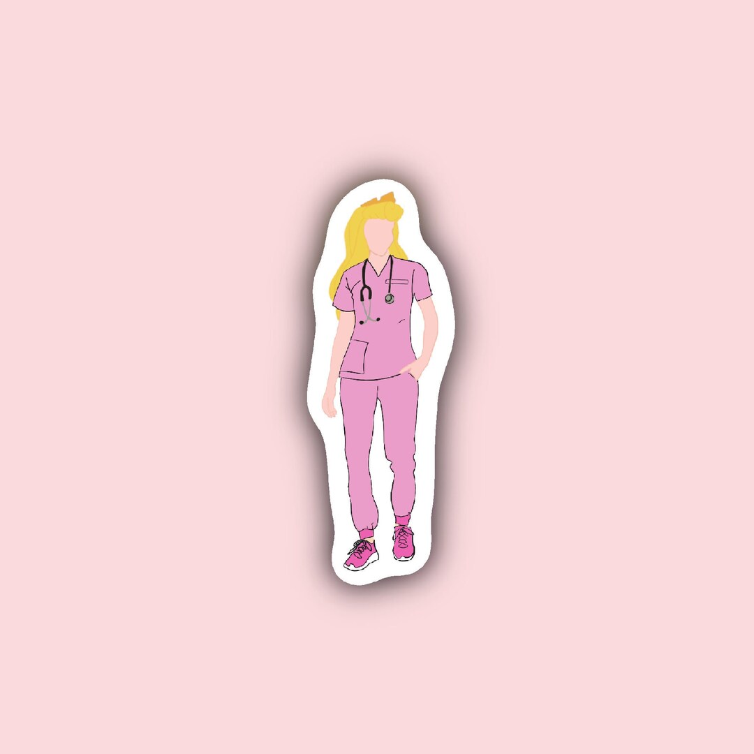 Aurora Sticker, Sleeping Beauty Sticker, Nursing Sticker, Disney ...