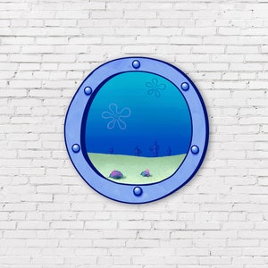 SpongeBob SquarePants porthole. Sponge Bob home. Bikini | Etsy